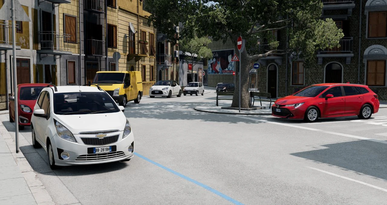 Realistic Simplified Traffic Mod 1.1 - BeamNG.drive